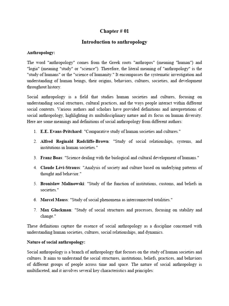 Anthropology Notes | PDF | Anthropology | Caste