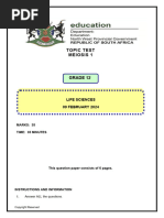 G12 LFSC (QP) DNA Code of Life Topic Test | PDF | Dna | Rna