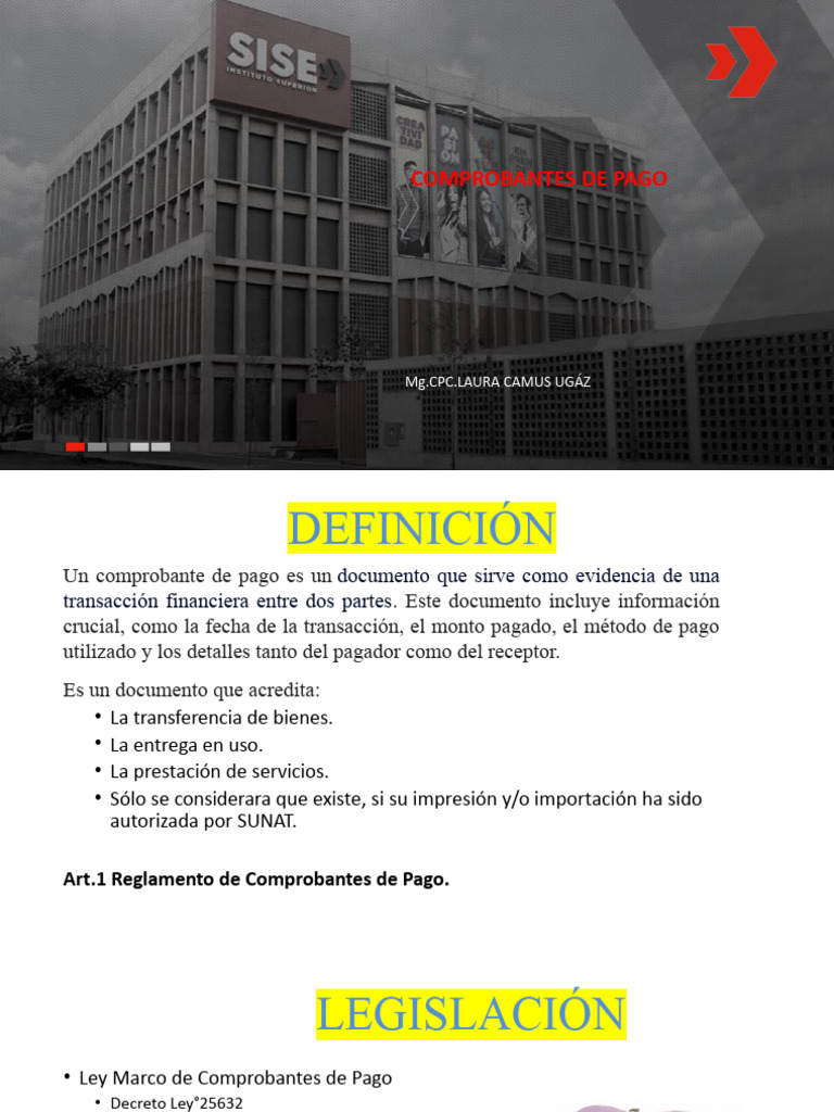 Comprobantes De Pago Sesion Clase Pdf Impuestos Factura