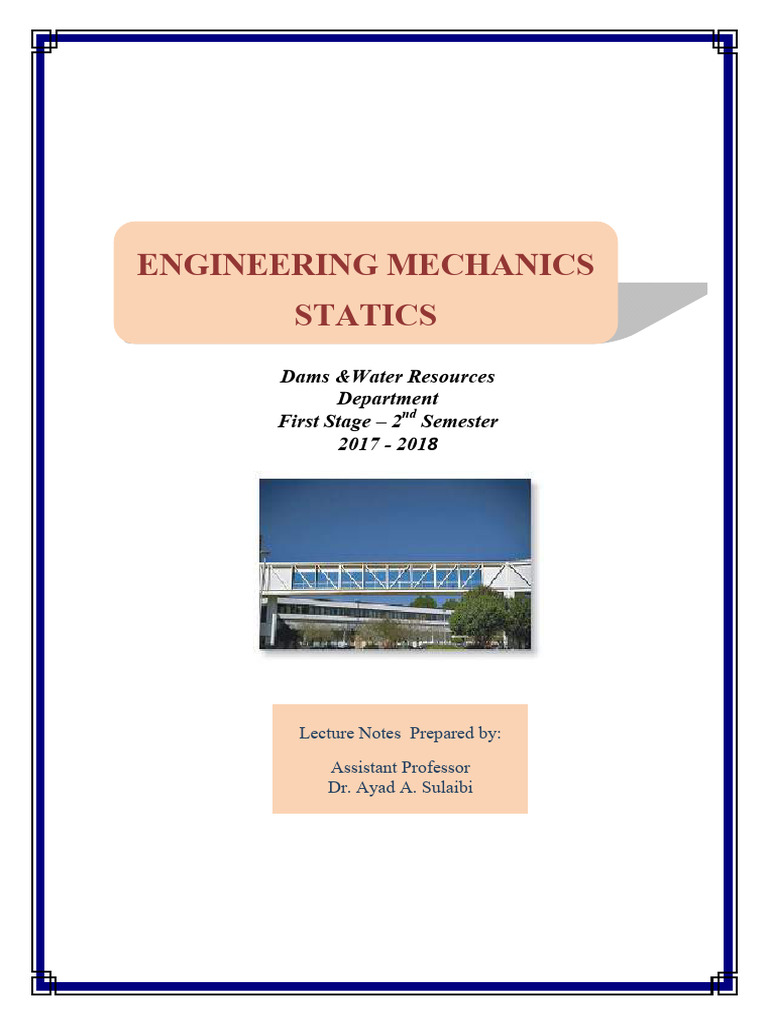 Engineering Mechanics: Statics Overview | PDF | Euclidean Vector | Torque