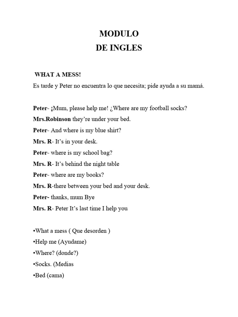Ayuda en el desorden de Peter | PDF | Artes del Lenguaje y Comunicación
