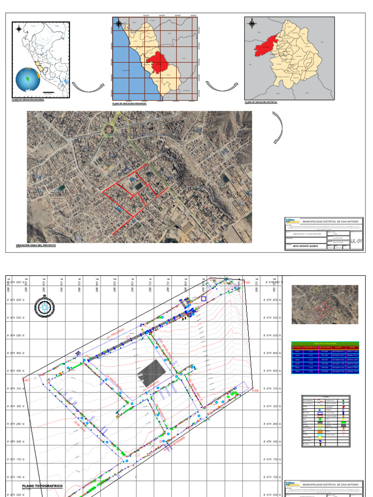Plano Ubicacion y Topografico - Sector Sur | PDF | Perú