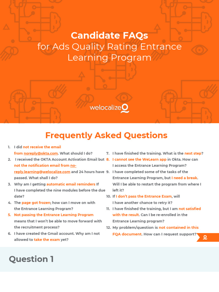 Ads Quality Rating - Entrance Learning Program FAQs | PDF | Gmail | Computer Mediated Communication