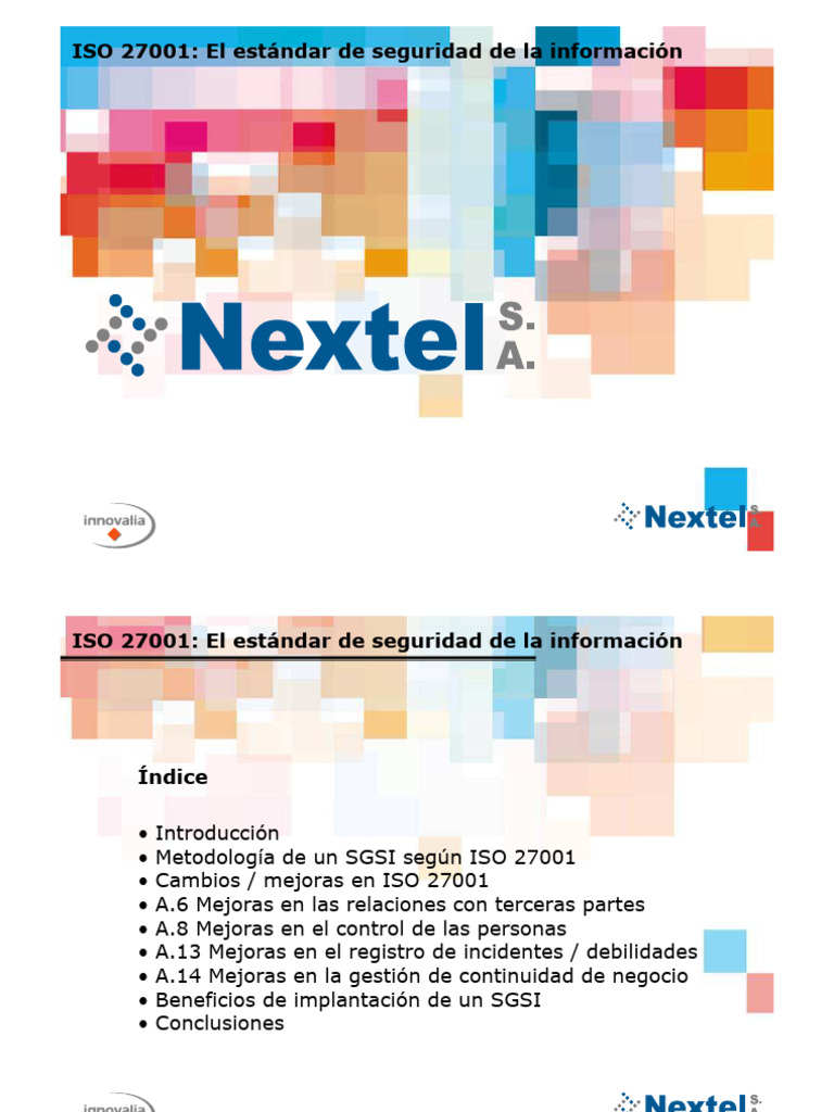 ISO 27001 El Estandar de Seguridad de La | PDF | Seguridad de información | La seguridad informática