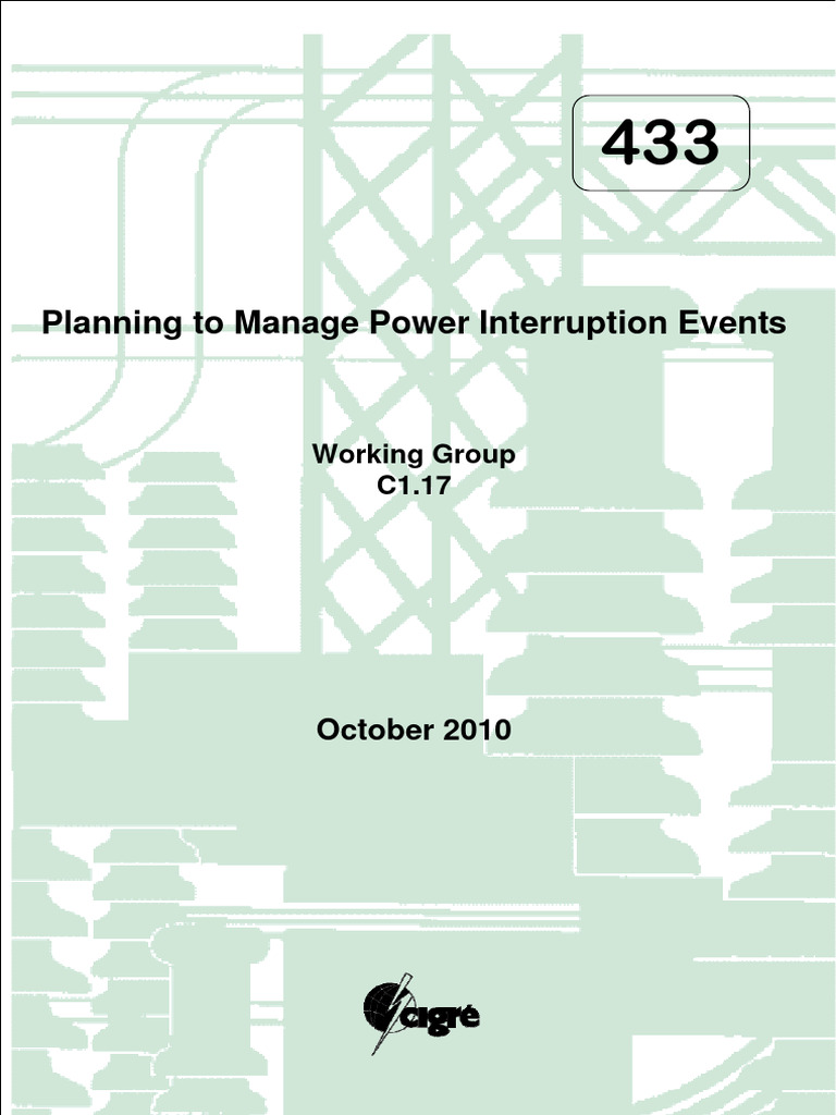 433 Planning To Magae Power Interuptiomn Events | PDF | Electricity ...