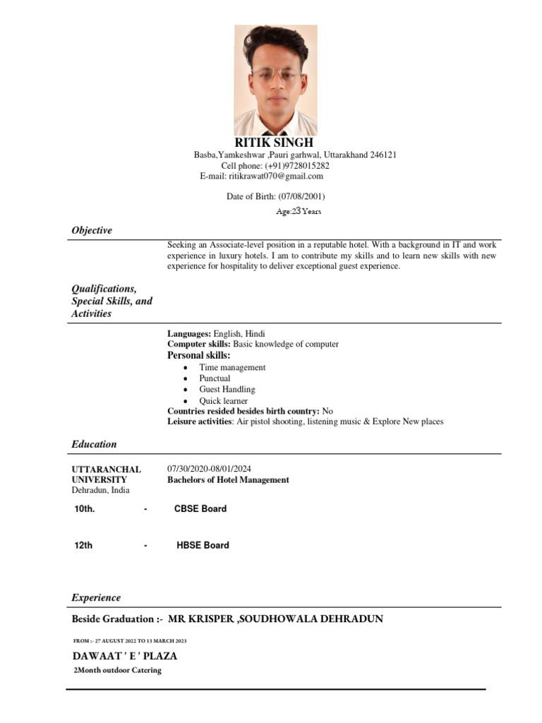 Ritik Singh RS (1) (1) (2) (1) - 2 | PDF | Hotel | Learning