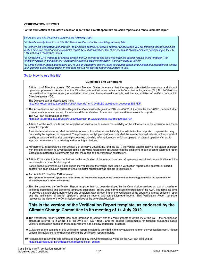 Verification Opinion Template | PDF | Verification And Validation ...