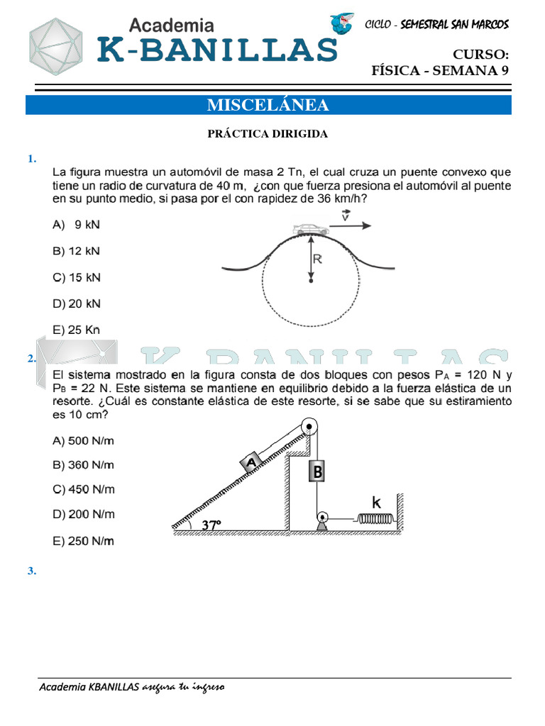 Física - Semana 9 - Miscelánea Pre SM | PDF Física - Semana 9 - Miscelánea Pre SM | PDF