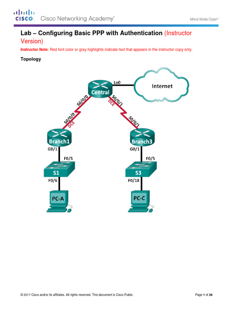 2.3.2.7 Lab - Configuring Basic PPP With Authentication - ILM | PDF | Router (Computing ...