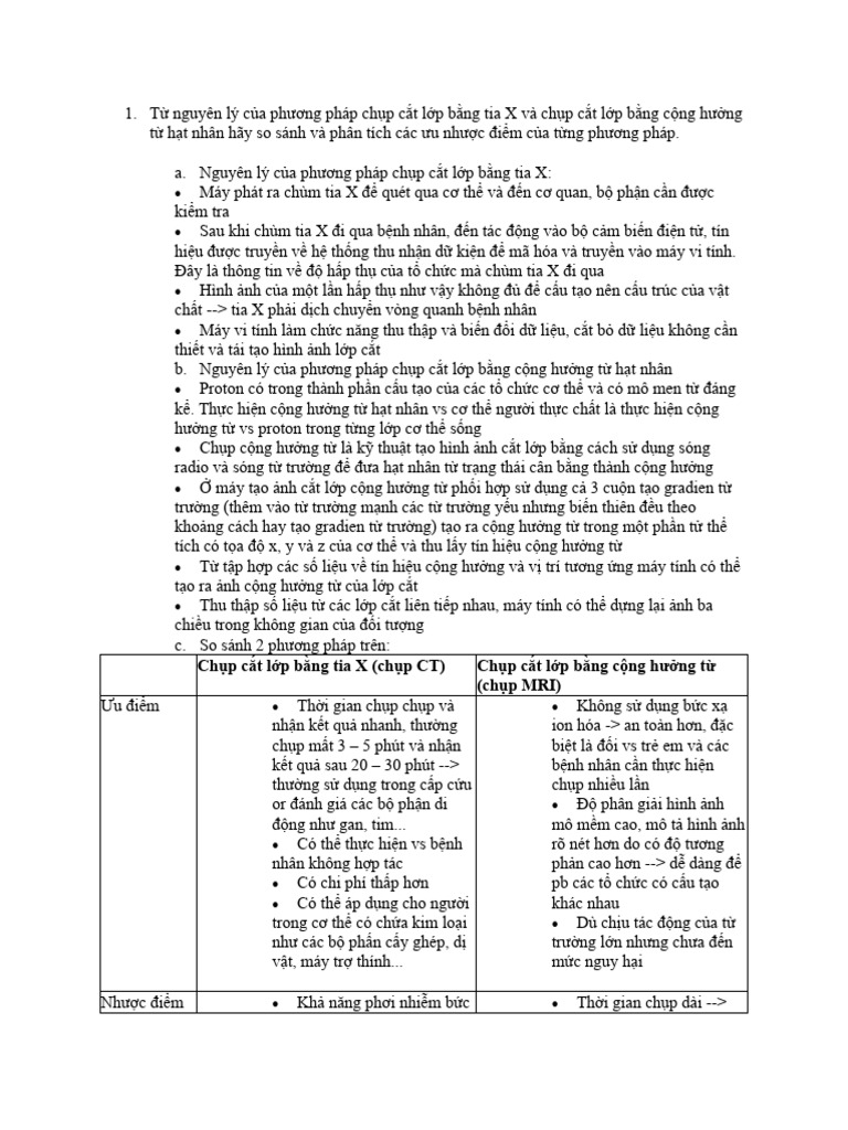 Sem 6 X-Quang, C NG Hư NG T ... | PDF