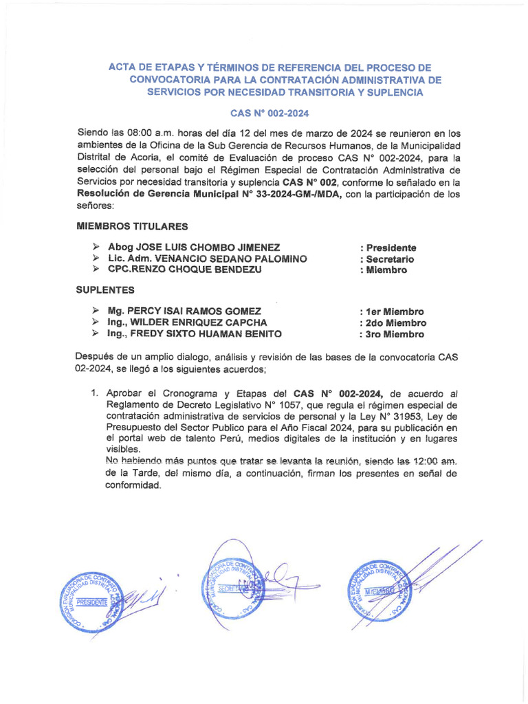 Bases Cas N 002 2024 Mda | PDF
