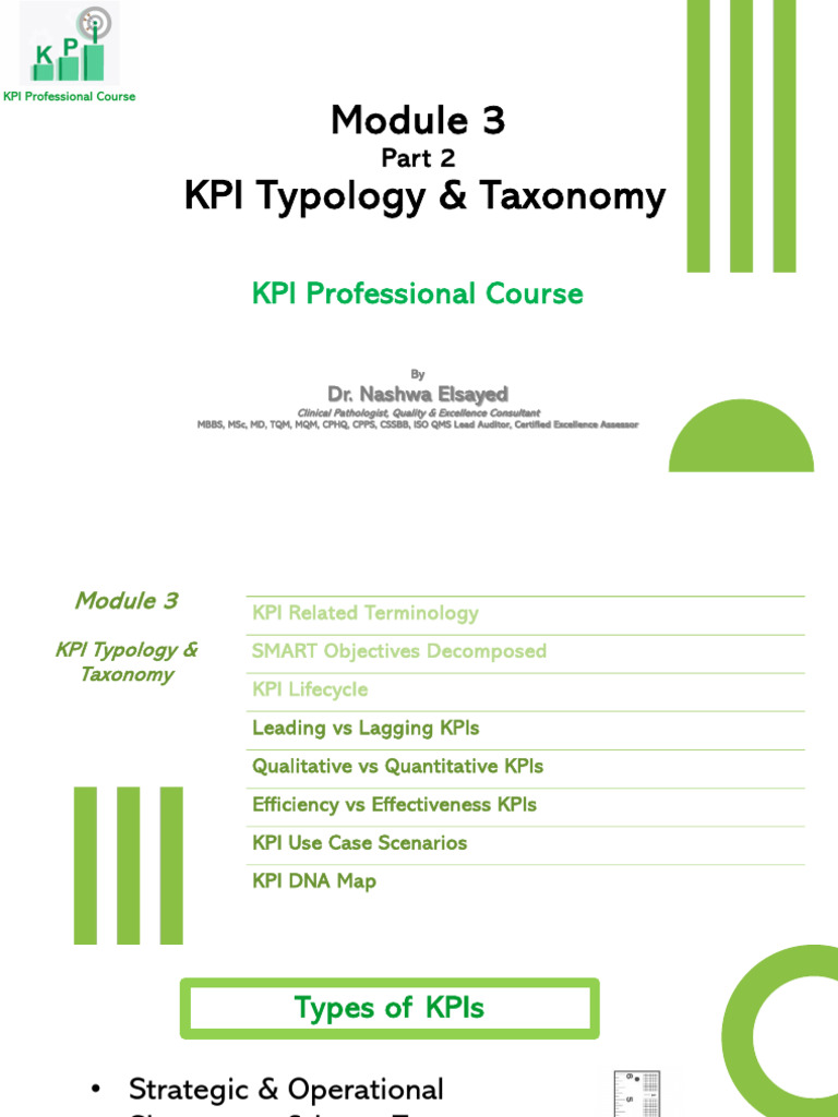 3.2 KPI Typology & Taxonomy (Paert 2) | PDF | Performance Indicator | Goal