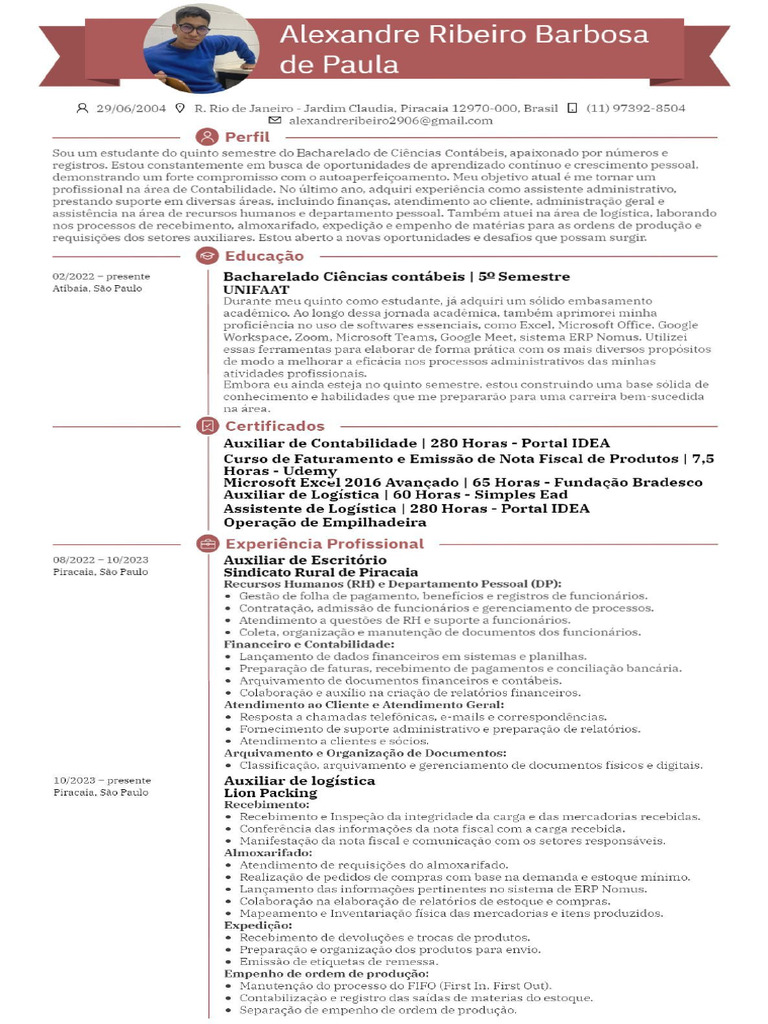 Curriculo 2024 - Alexandre | PDF