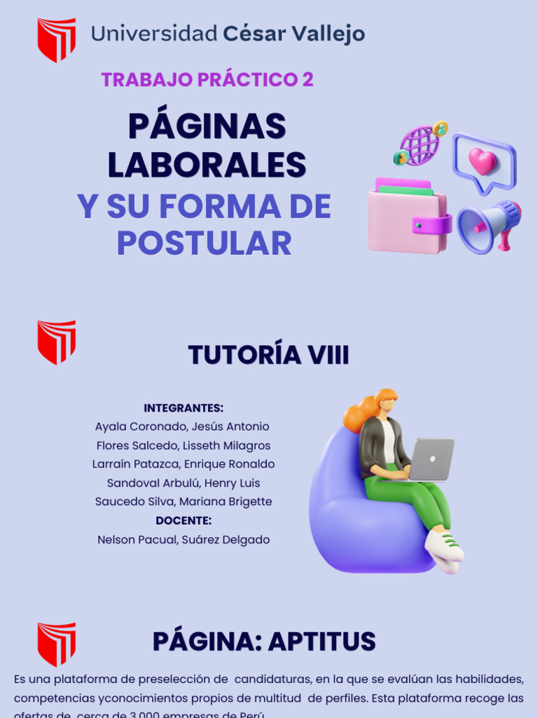 PÁGINAS LABORALES Y SU FORMA DE POSTULAR - GRUPO 1 | PDF | Vinculado en ...