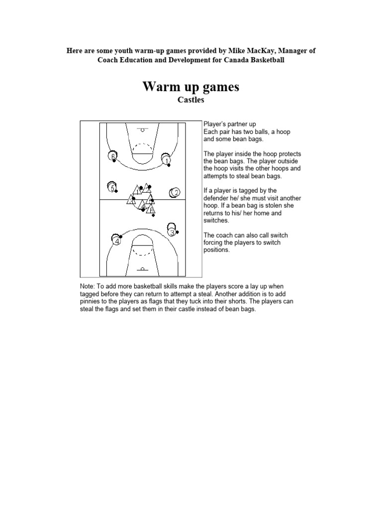 Youth Basketball Warmup Activities Mike Mac Kay | PDF | Sports Rules ...