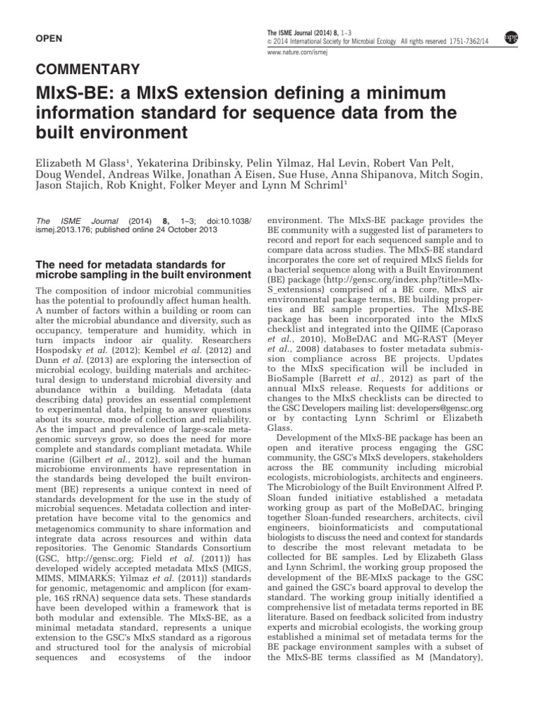 Glass 2013 | PDF | Metadata | Genomics