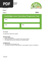 Grade 7 Maths Term 2 Test Paper | PDF | Mathematics