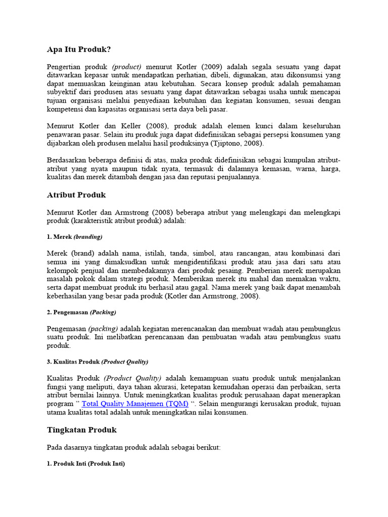 Apa Itu Produk | PDF
