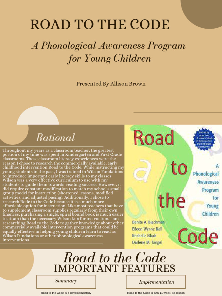 Road To The Code | PDF | Learning | Human Communication