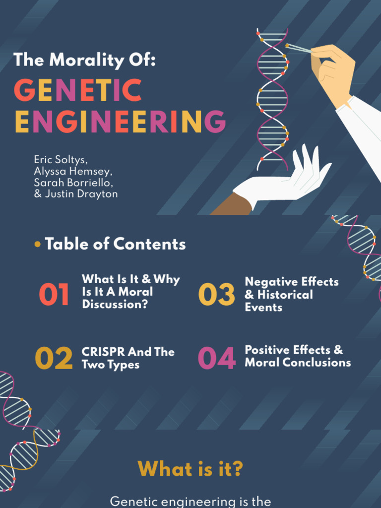 Genetic Engineering: Moral Implications | PDF | Eugenics | Genetic ...
