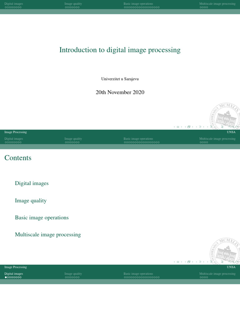 01 Introduction To Digital Image Processing | PDF | Color | Optical Resolution