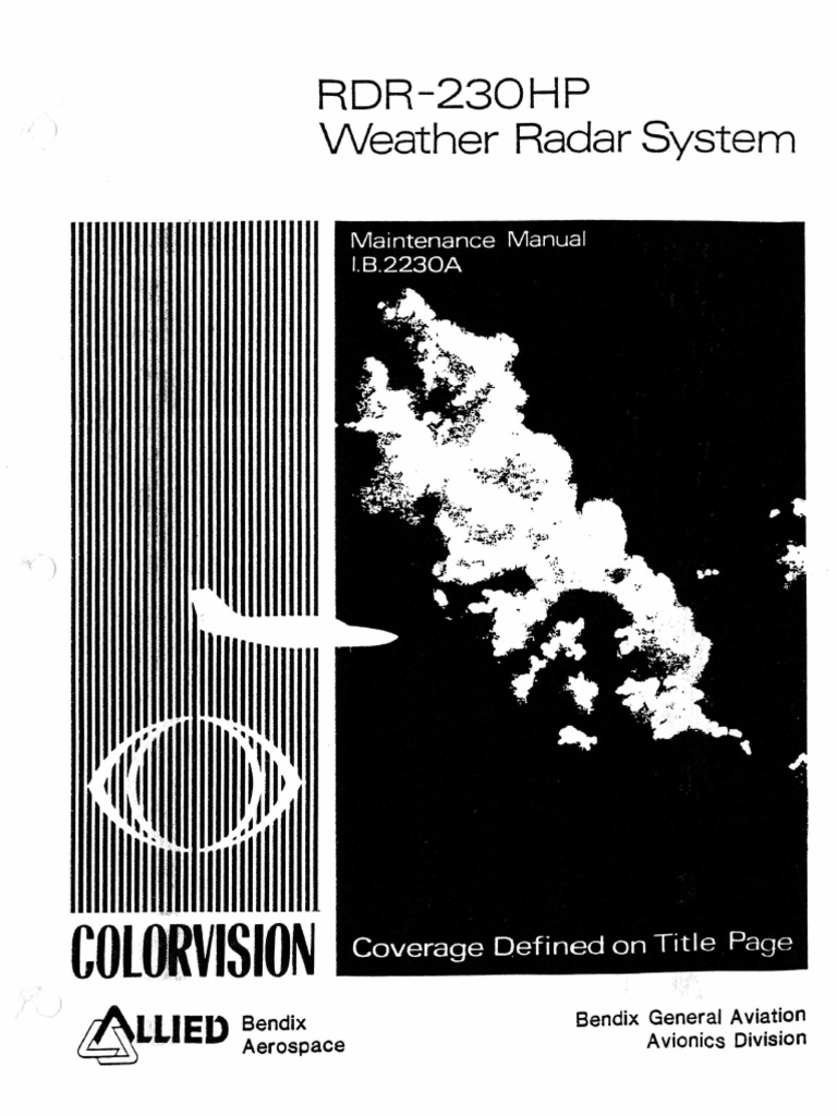 Maintenance Manual RDR 230 HP | PDF | Radar | Avionics