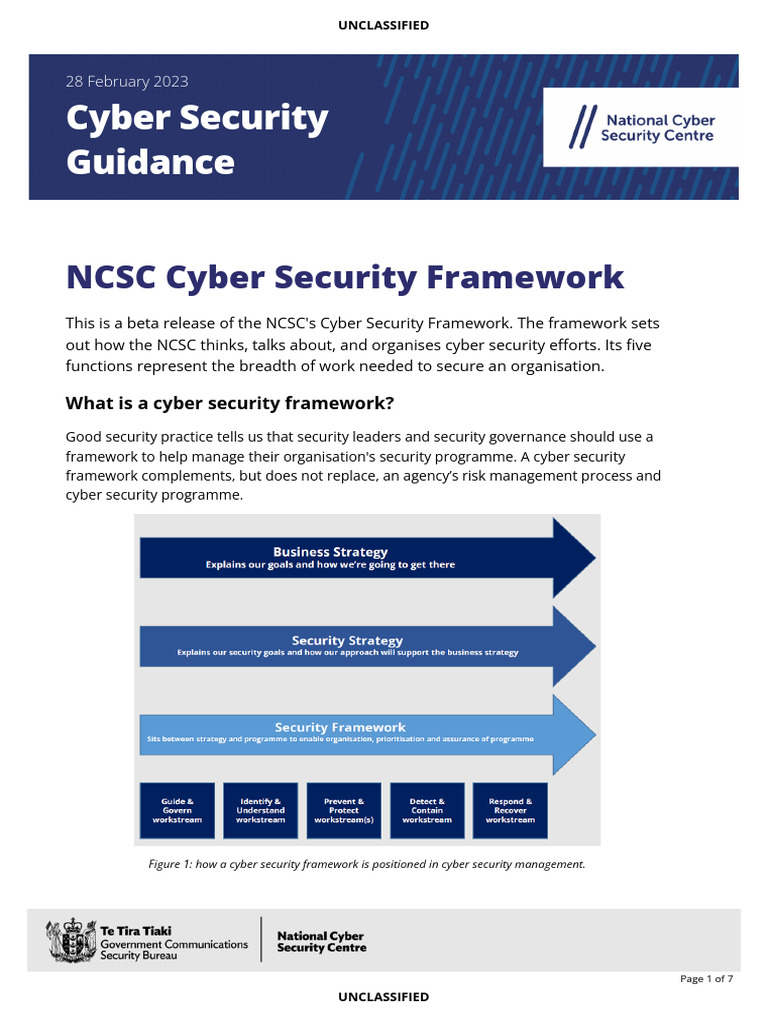 Cyber Security Guidance | PDF | Computer Security | Security