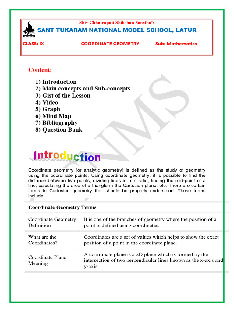 Coordinate Geometry QR Code | PDF | Cartesian Coordinate System ...
