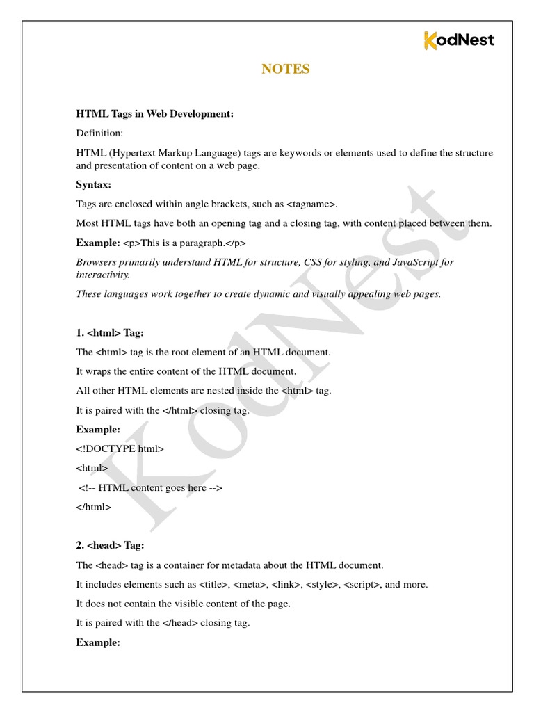 HTML Tags for Beginners | PDF | Computers