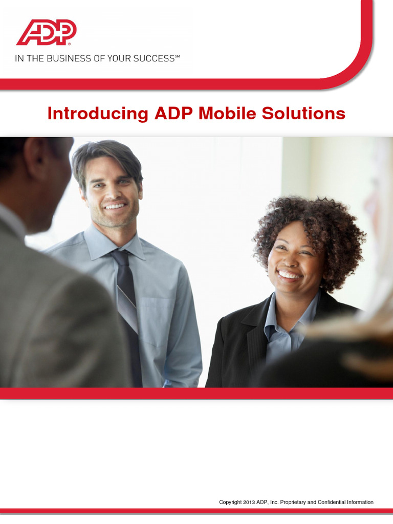 ADP Mobile App | PDF | Ios | I Phone