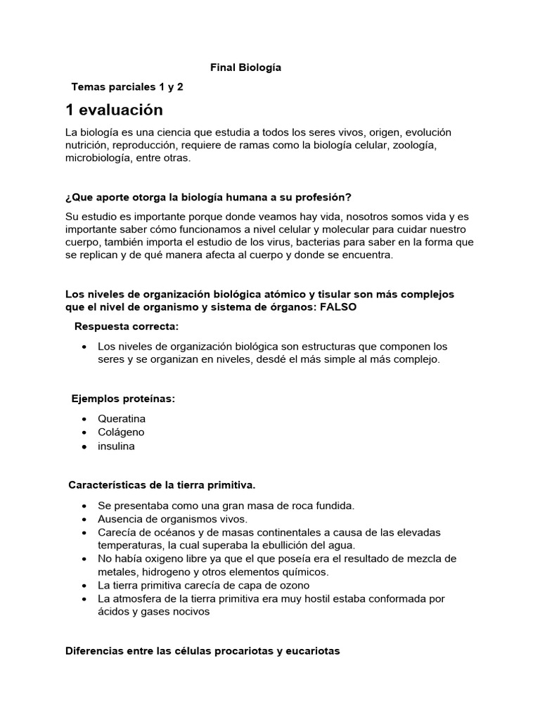 Niveles de Organización Biológica | PDF | Organismos | Biología