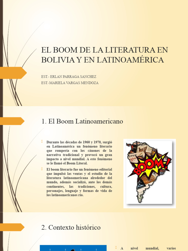 El Boom de La Literatura en Bolivia y | Descargar gratis PDF | America ...