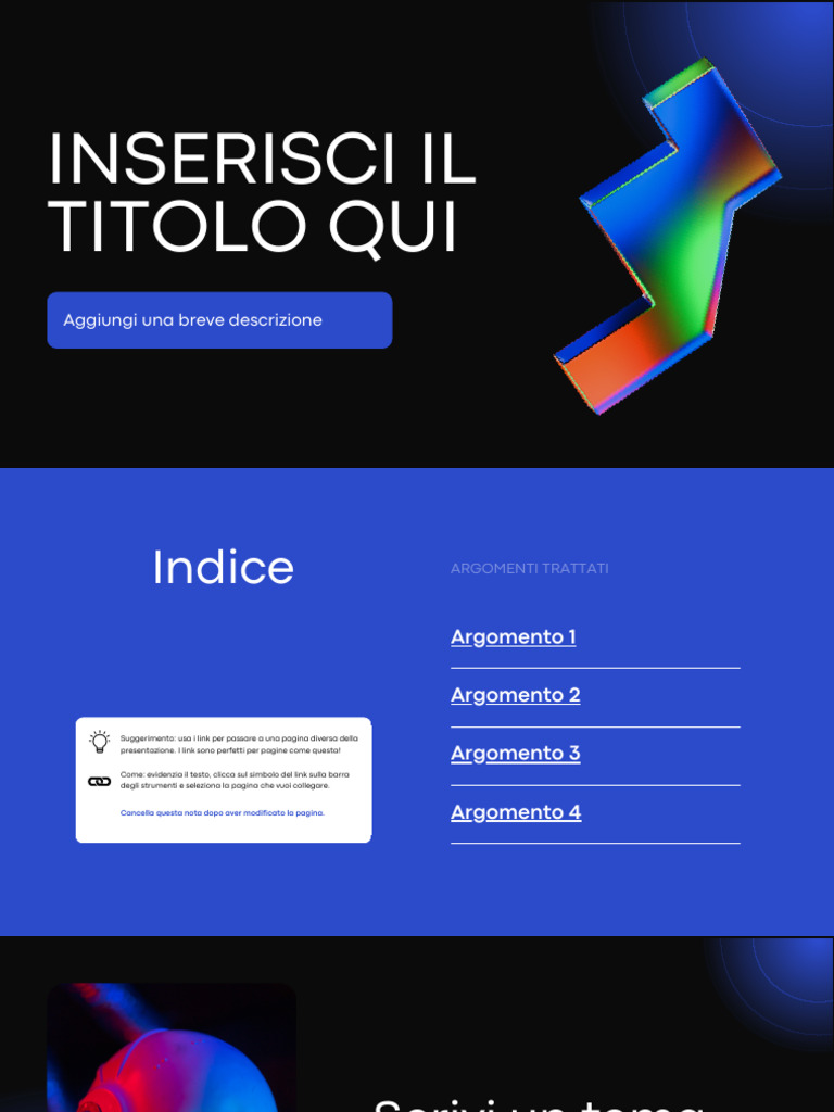 Nero Blu Elegante e Professionale Basilare Presentazione Semplice | PDF