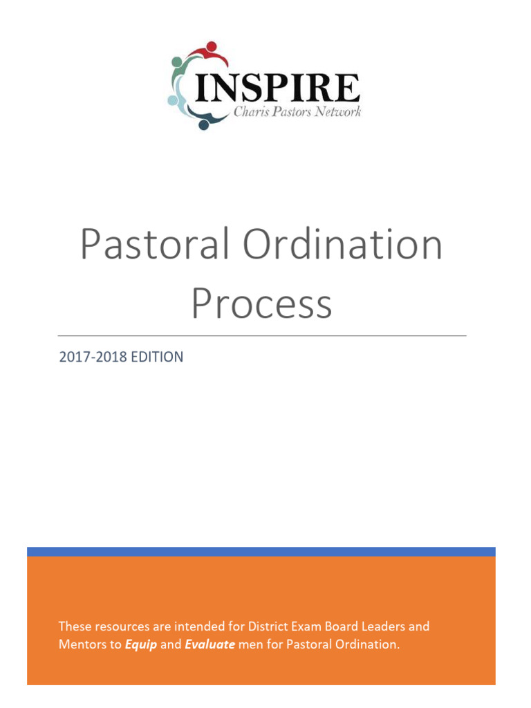 Pastoral Ordination Process Guide | PDF | Salvation | Sola Fide