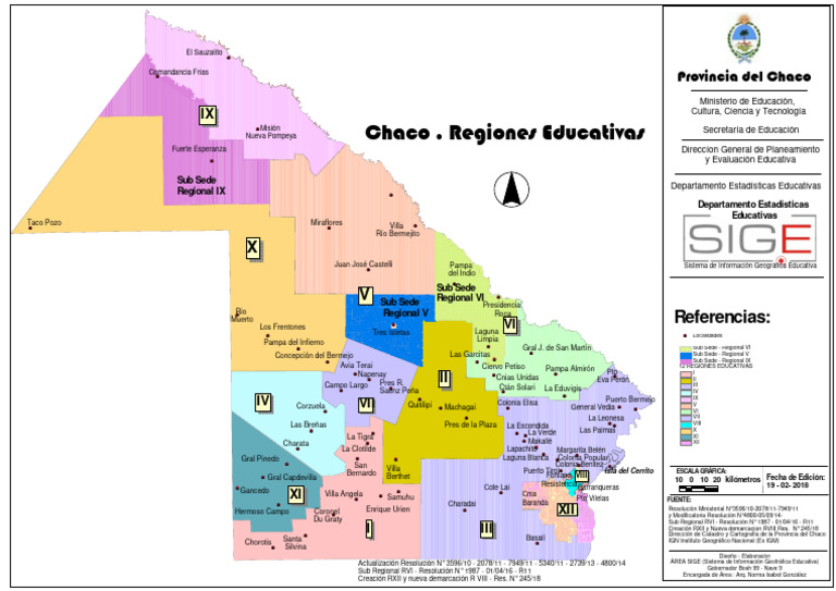 Mapa de Regiones Educativas del Chaco | PDF | Argentina
