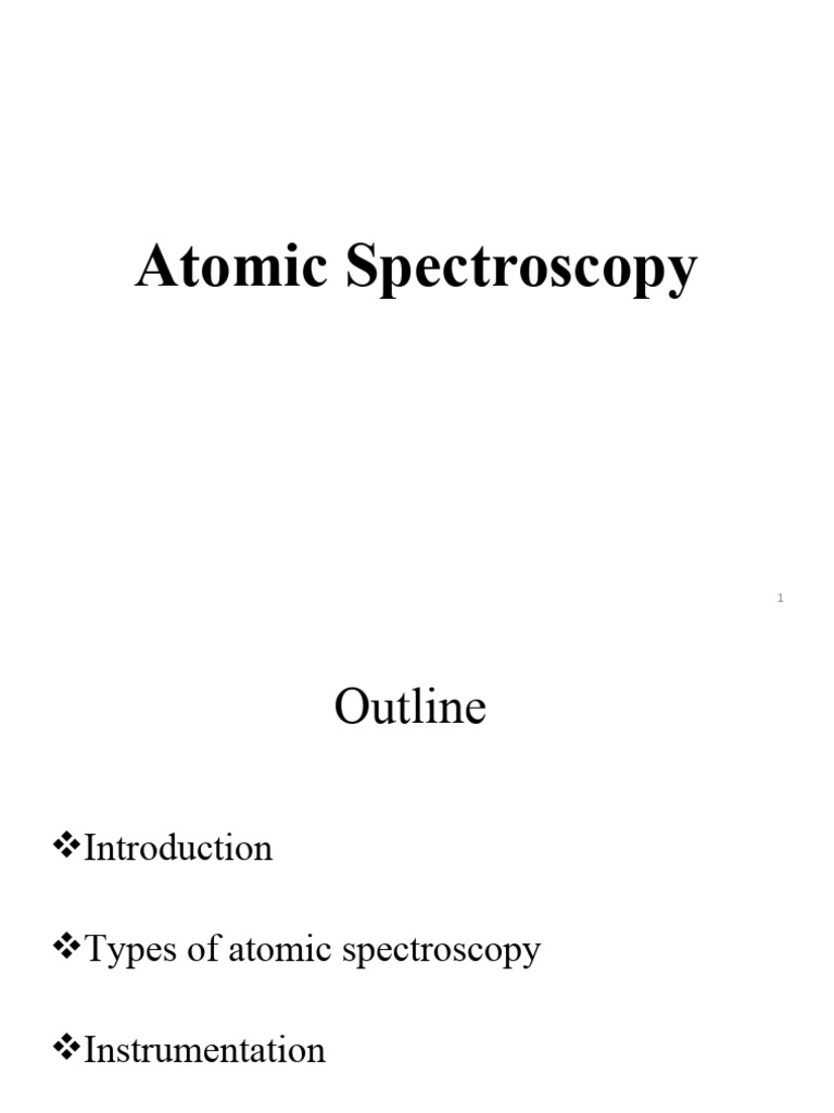 Atomic Spectros | Download Free PDF | Atomic Absorption Spectroscopy | Emission Spectrum