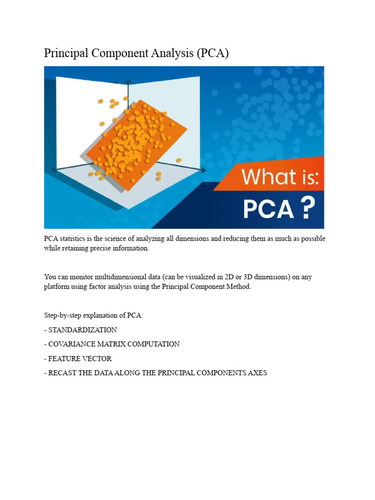 Principal Component Analysis | PDF | Principal Component Analysis | Eigenvalues And Eigenvectors