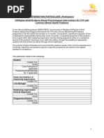 BABCP Full Accreditation Criteria | PDF