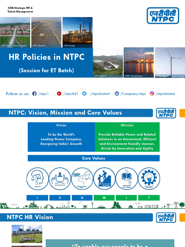NTPC HR Policies and Compensation Overview | PDF | Employment | Hospital