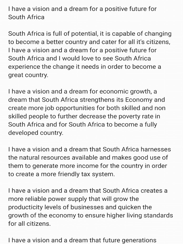 I Have A Dream | PDF