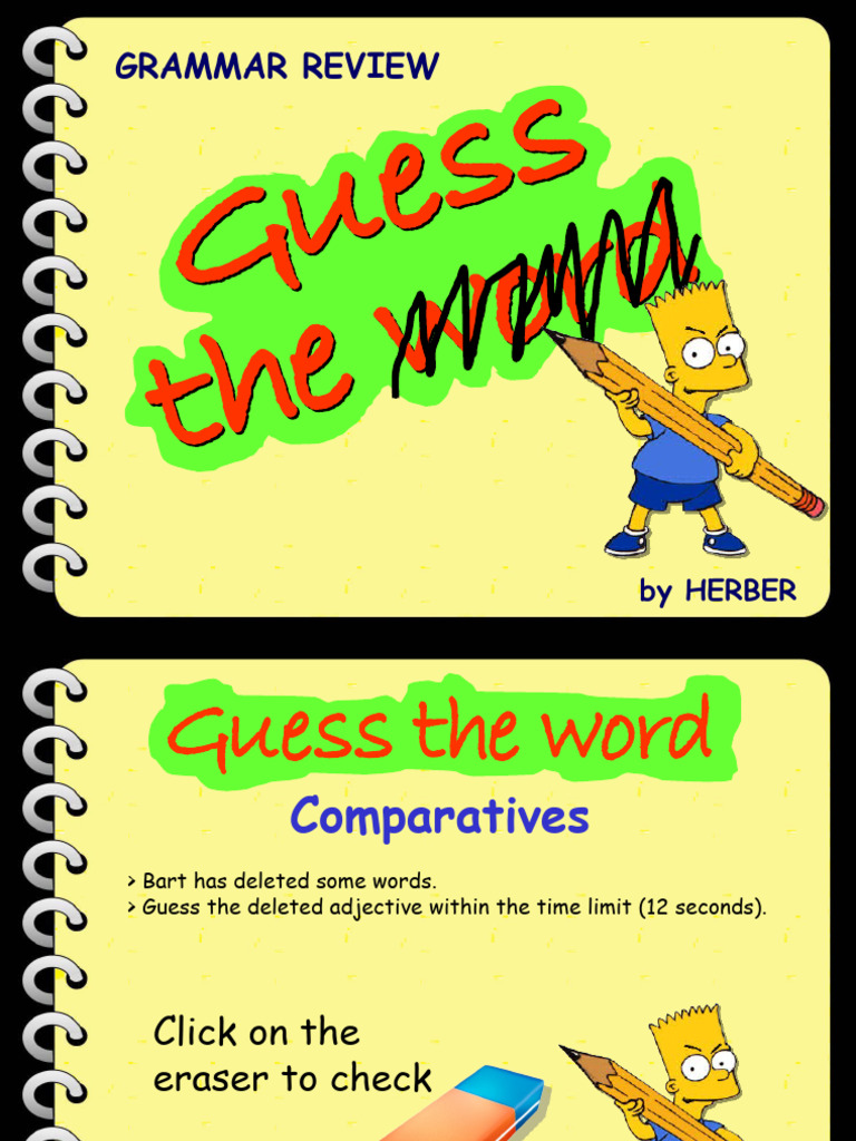 Guess the Adjective Game | PDF