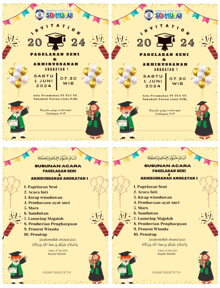 Undangan WISUDA | PDF