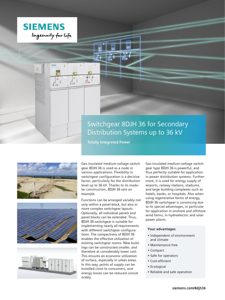 Ficha Tecnica 8DJH36 en | PDF | Transformer | Electrical Components