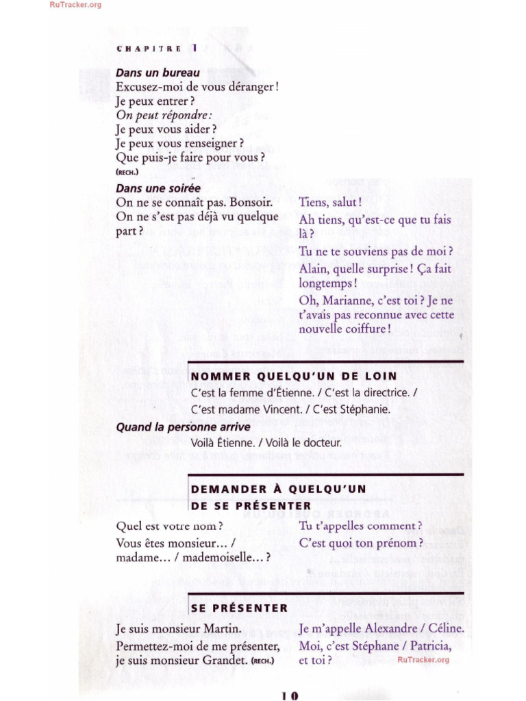Conversation Quotidienne Francaise - 4 | PDF