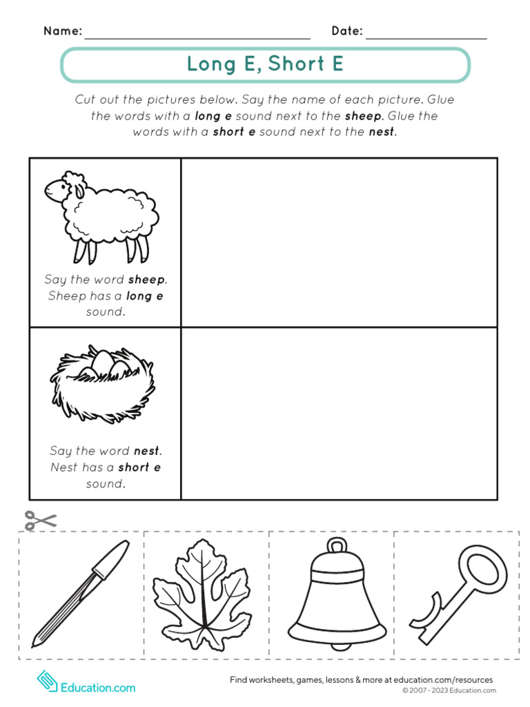 Long E Short E | PDF | Graphemes | Phonetics