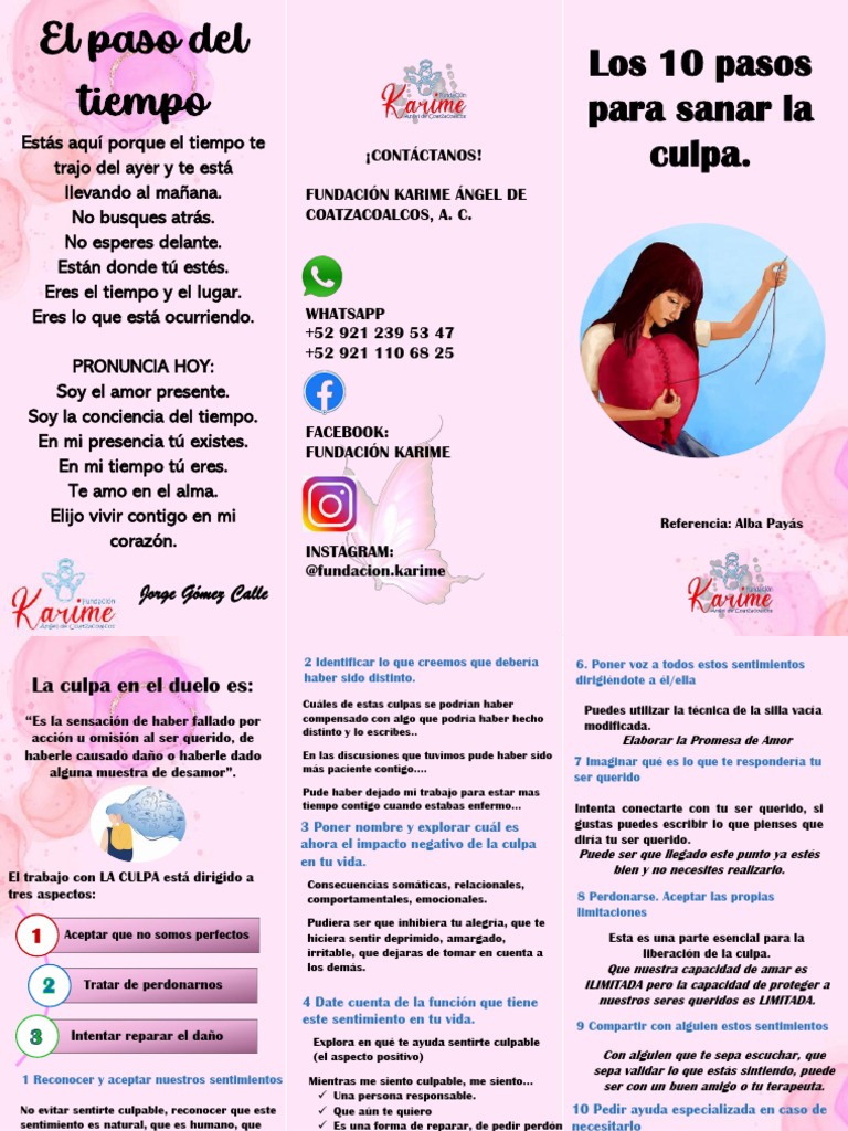 Triptico 18 Los 10 Pasos para Sanar La Culpa | PDF | Culpa (emoción ... Triptico 18 Los 10 Pasos para Sanar La Culpa | PDF | Culpa (emoción ...