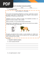 Guía de Comprensión: El León y el Ratón | PDF