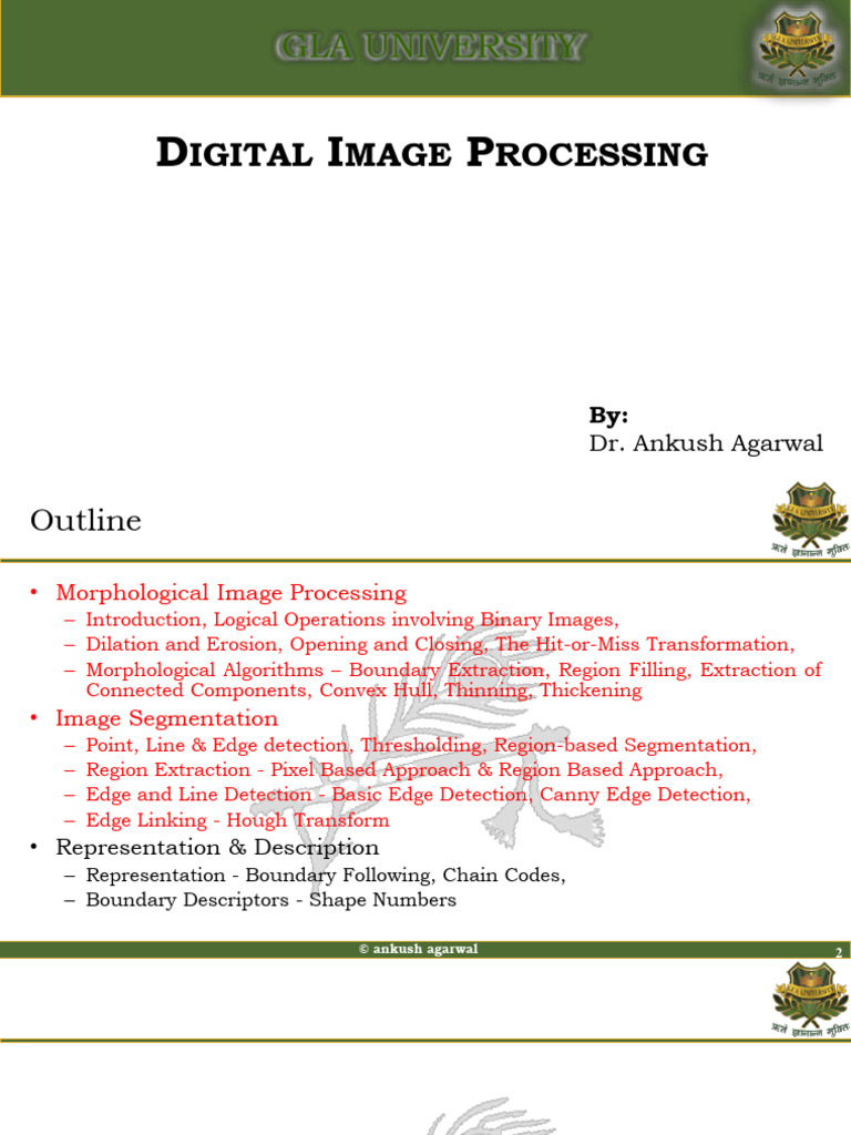 Aa Dip 2 2(Segmentation) | PDF | Image Segmentation | Computer Graphics