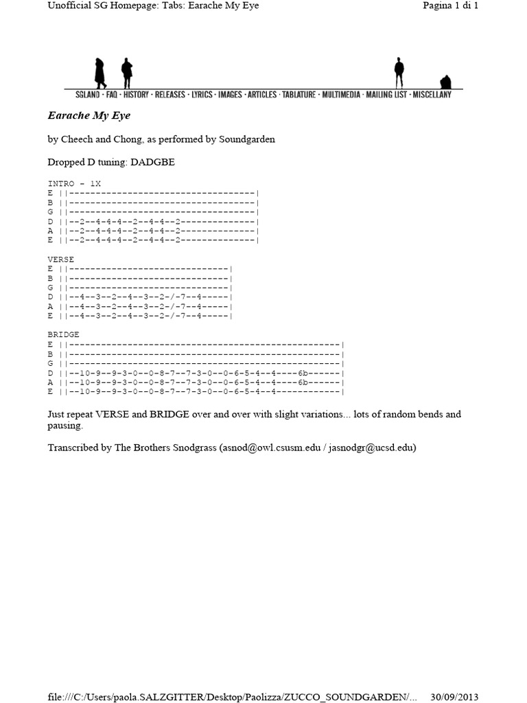 Earache My Eye Pdf