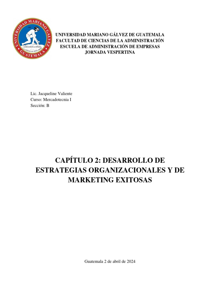 Capitulo 2 Merca | PDF | Marketing | Planificación